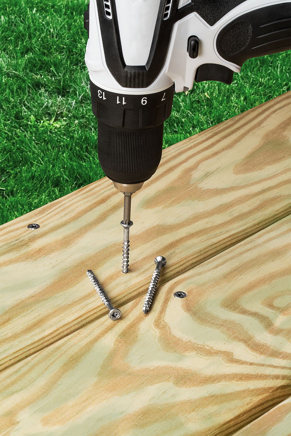 Simpson Strong Tie Deck-Drive DWP Wood SS Screw #7 x 2-1/2 in Trim Hea ...